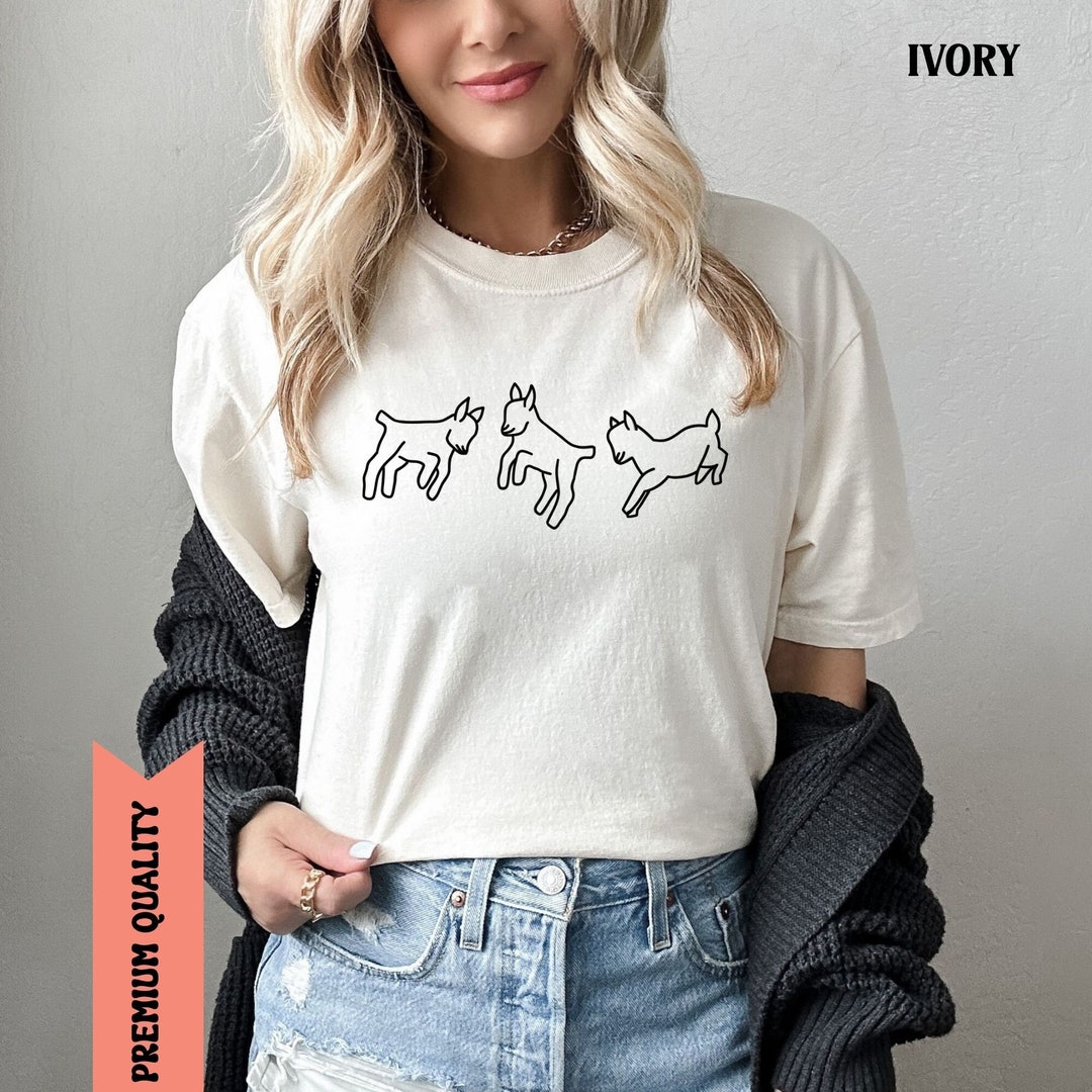 Personalized Goats Shirts Cute Goats Shirt Funny Goat Kid Shirt Farm ...