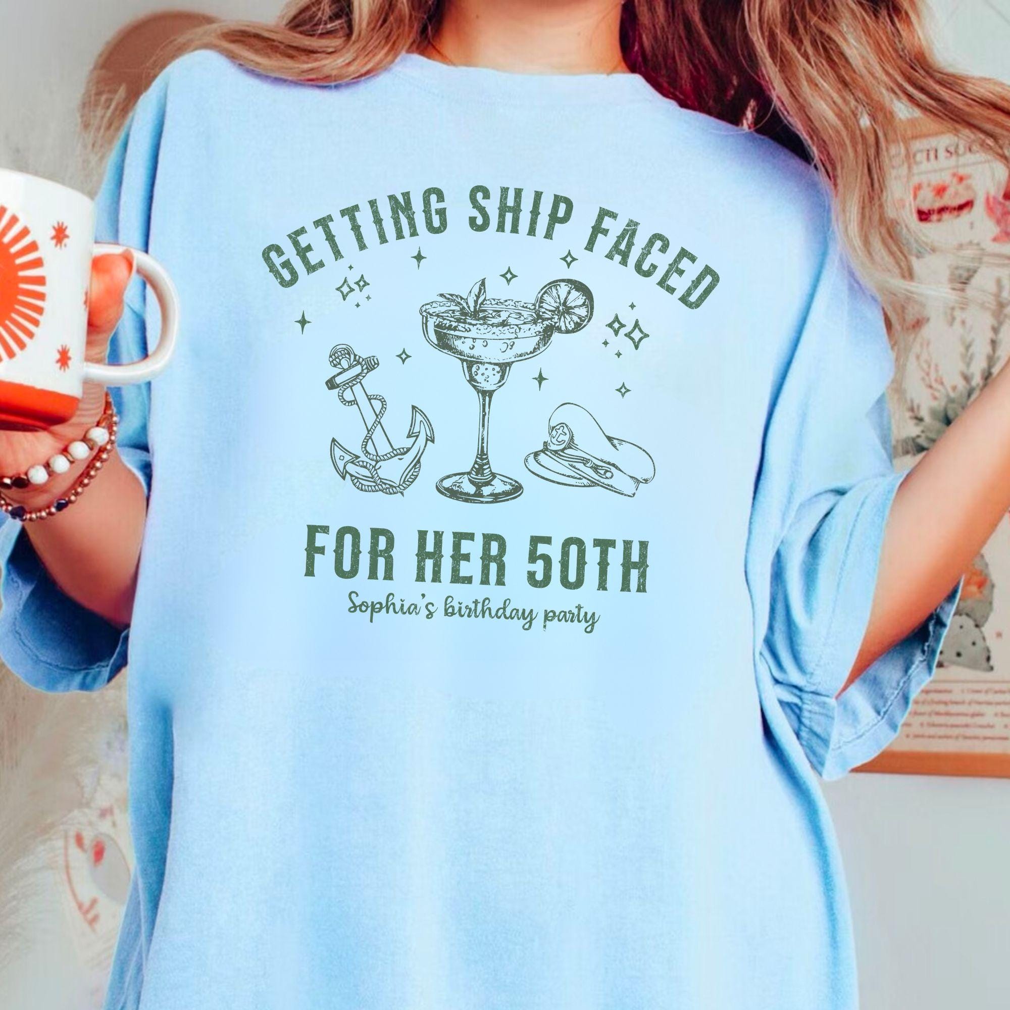 Personalized 50th Birthday Cruise 50th Birthday Cruise Shirts Cruising ...
