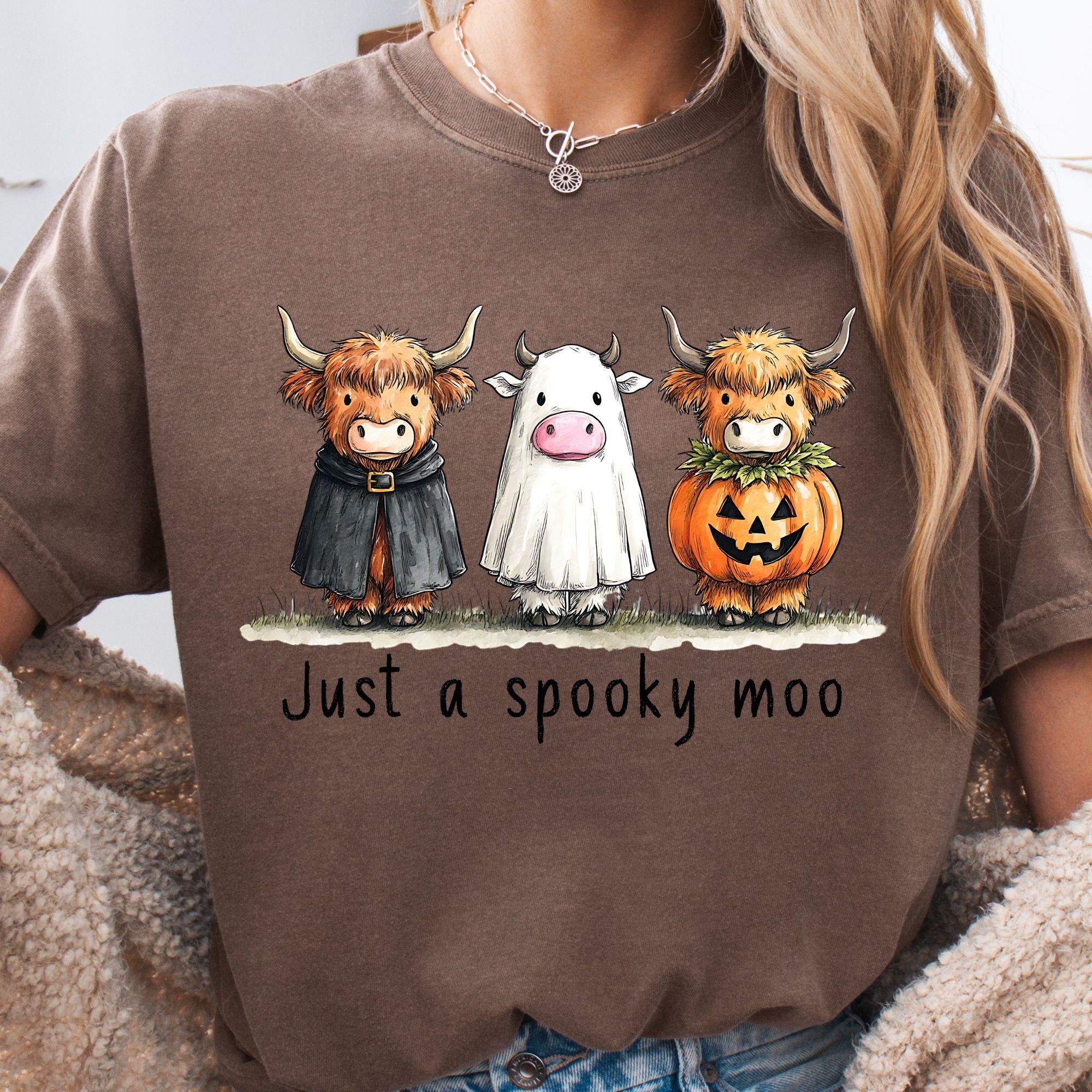 Just a Spooky Moo PNG, Halloween Png, Spooky Season Png, Cow Lover Png ...