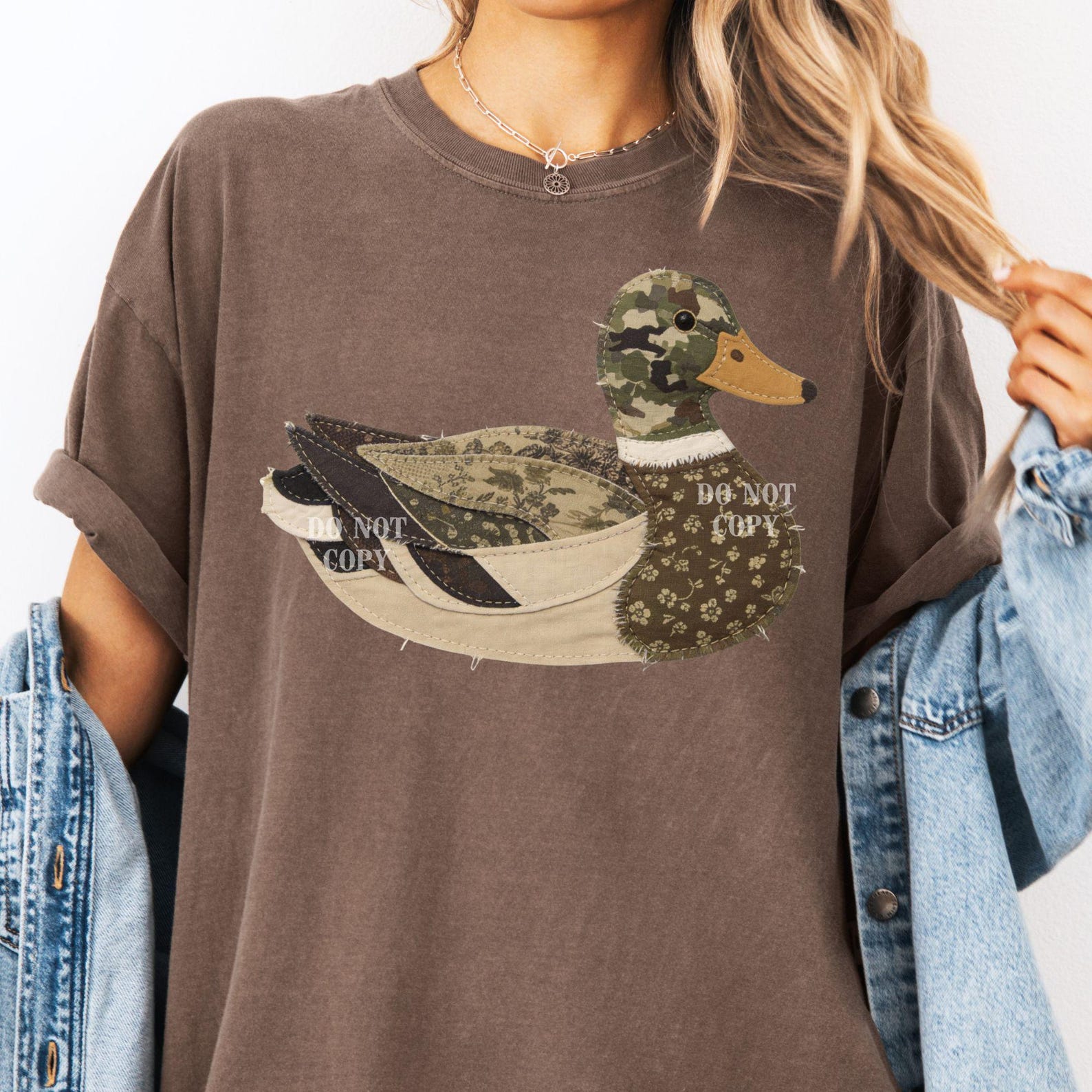 Patchwork Mallard Duck PNG | CAMO Quilted Appliqué Mallard Design for ...