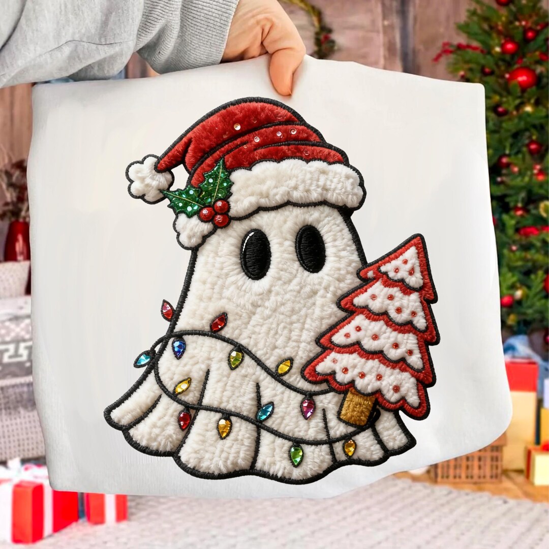 Latch Hook Yarn Christmas Ghost PNG Digital Download | PNG File ...