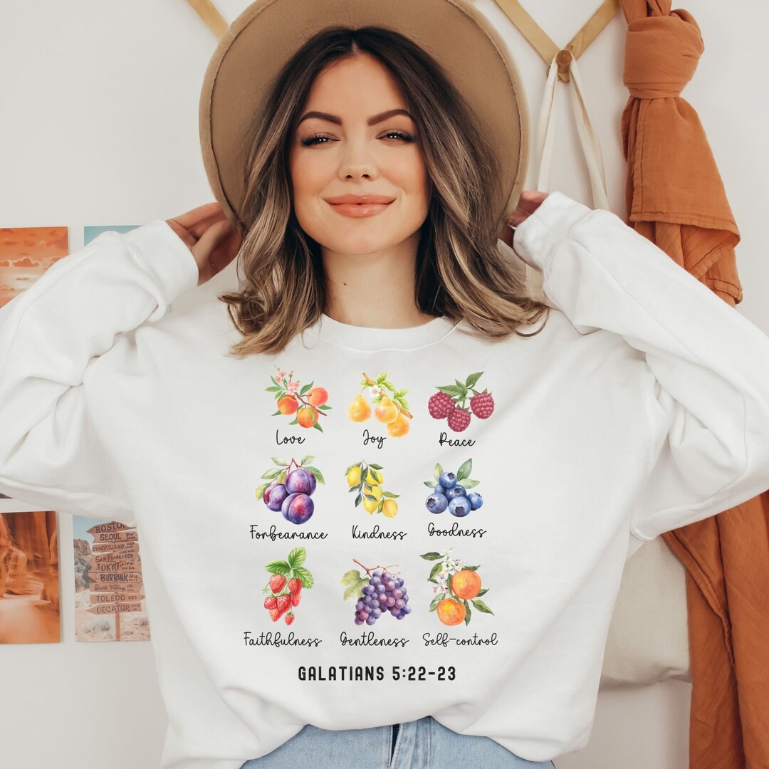 Fruits of the Spirit Shirt Comfort Colors Christian T Shirt for Women ...