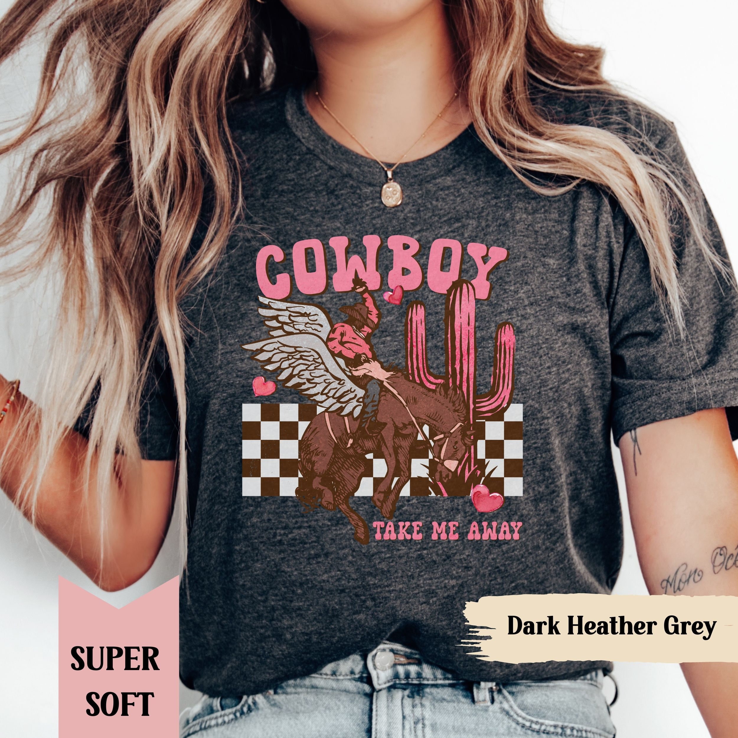 Cowboy Valentines Day Shirt Valentine's Day Outfit Love Heart Shirt ...