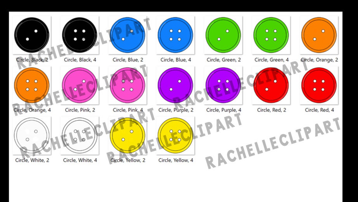 Button Clipart | Classroom Clip Art | Education Resource | Digital Art ...