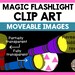 Transparent Magic Flashlight Clip Art! Use With Word Hunts, I Spy ...