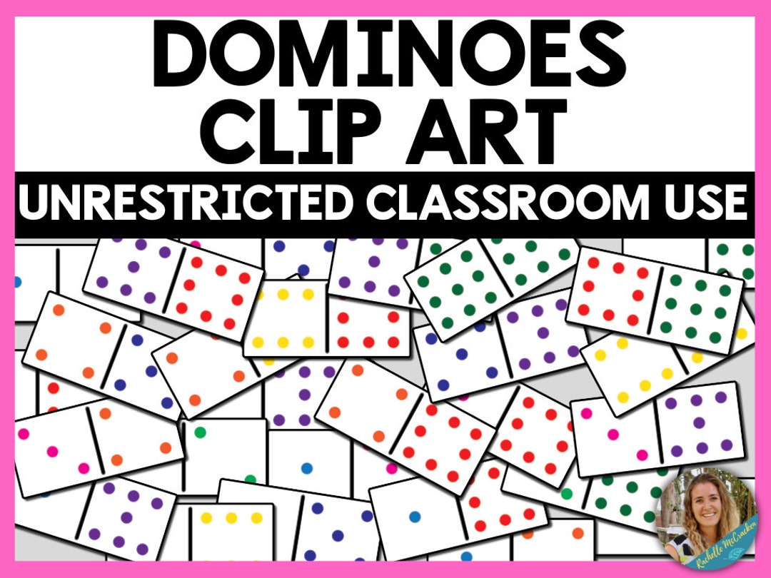 Dominoes Clip Art, Dot Tiles Clipart, Practice Subitizing, Math - Etsy