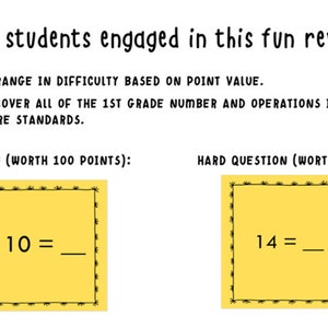 1st Grade Math Jeopardy: Place Value Review Game | Base Ten | Common ...