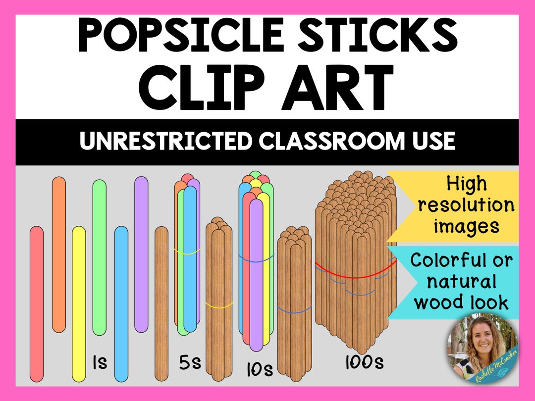 Popsicle Sticks Clipart | Counting Clip Art | Teacher Resource ...
