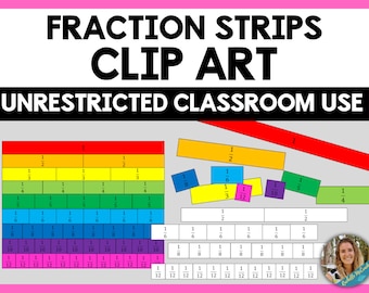 Math Manipulatives Fractions Clipart Set 300 Dpi School Teacher Clip ...