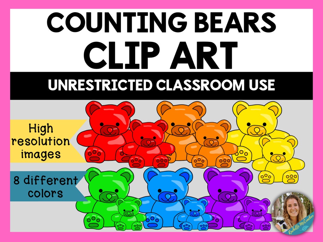 Counting Bears Clip Art