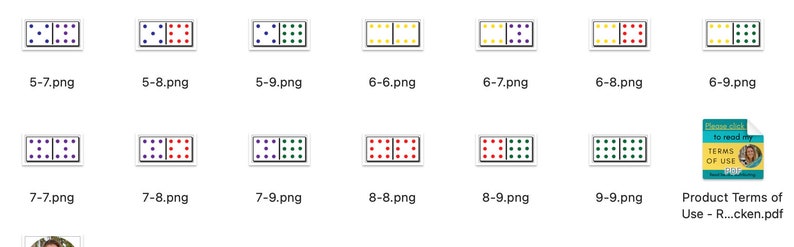Dominoes Clip Art, Dot Tiles Clipart, Practice Subitizing, Math - Etsy