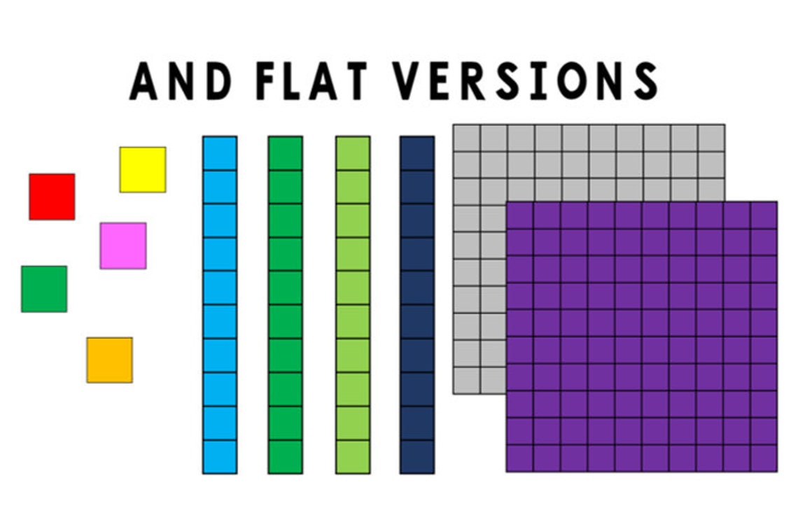 Base Ten Block Clip Art | Math Clipart | Elementary | Teaching Resource ...