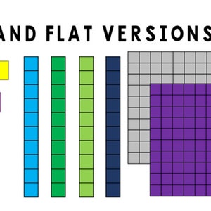 Base Ten Block Clip Art | Math Clipart | Elementary | Teaching Resource ...