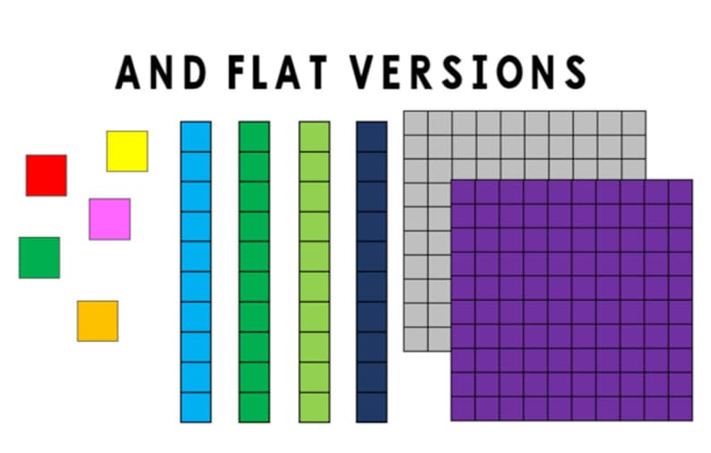 Base Ten Block Clip Art | Math Clipart | Elementary | Teaching Resource ...
