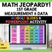 1st Grade Math Jeopardy: Measurement and Data Fun Review Game Telling ...