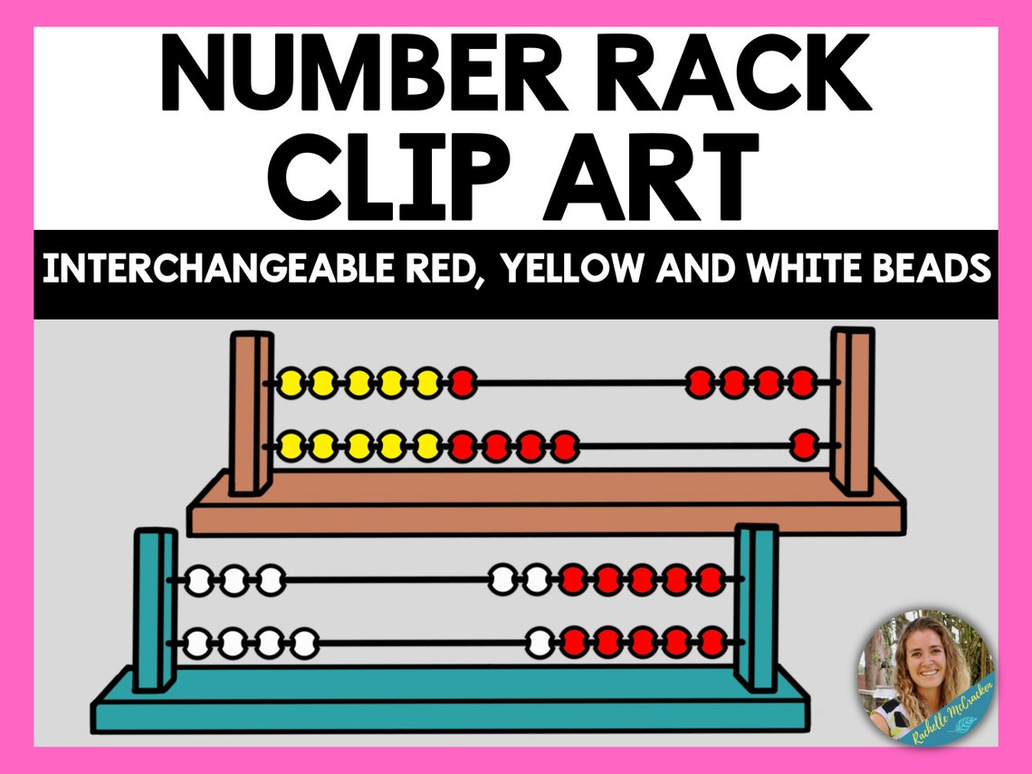 Number Rack Clipart Rekenrek Clip Art Digital Counting - Etsy Canada