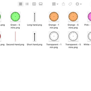 Clock Clip Art - Analog and Digital Clocks, Moveable Hands, Digital ...