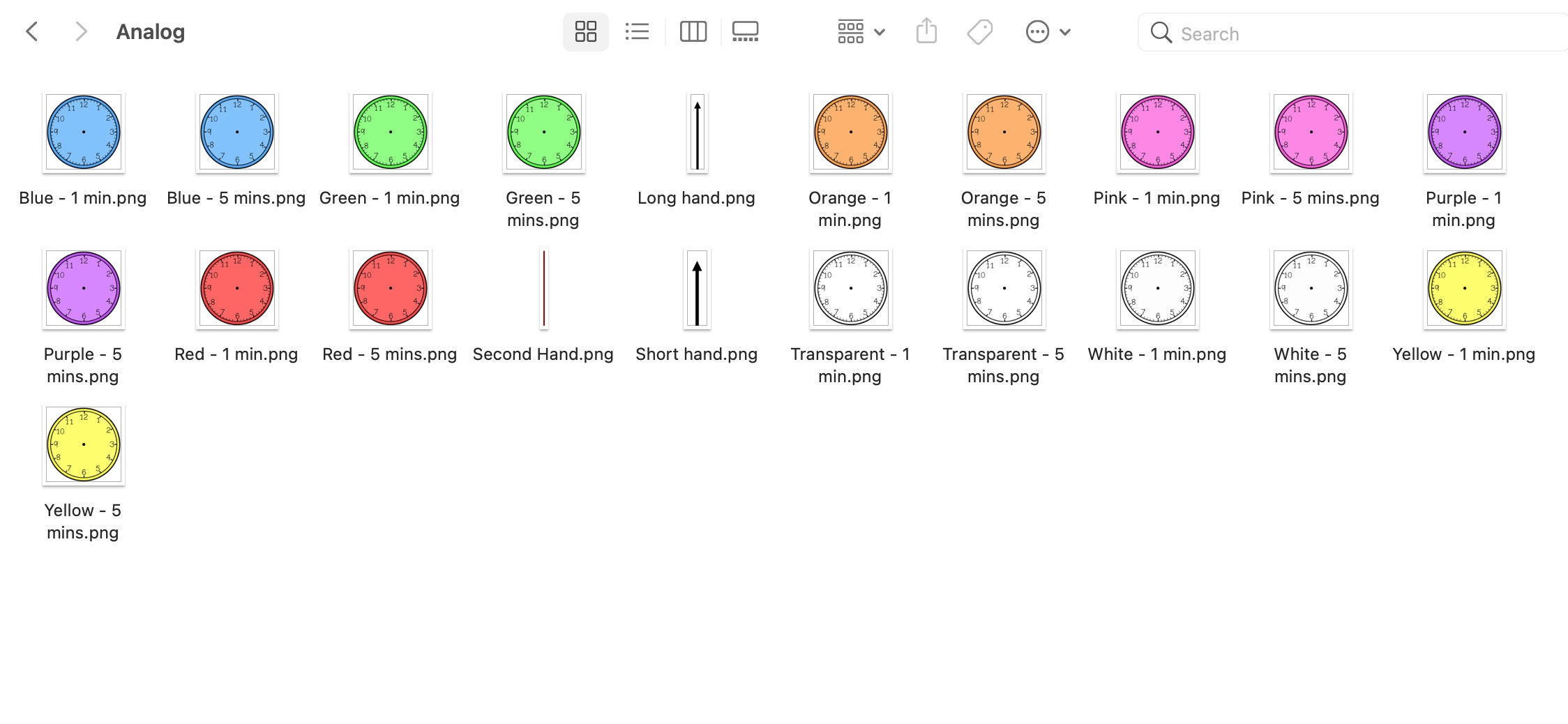 Clock Clip Art - Analog and Digital Clocks, Moveable Hands, Digital ...