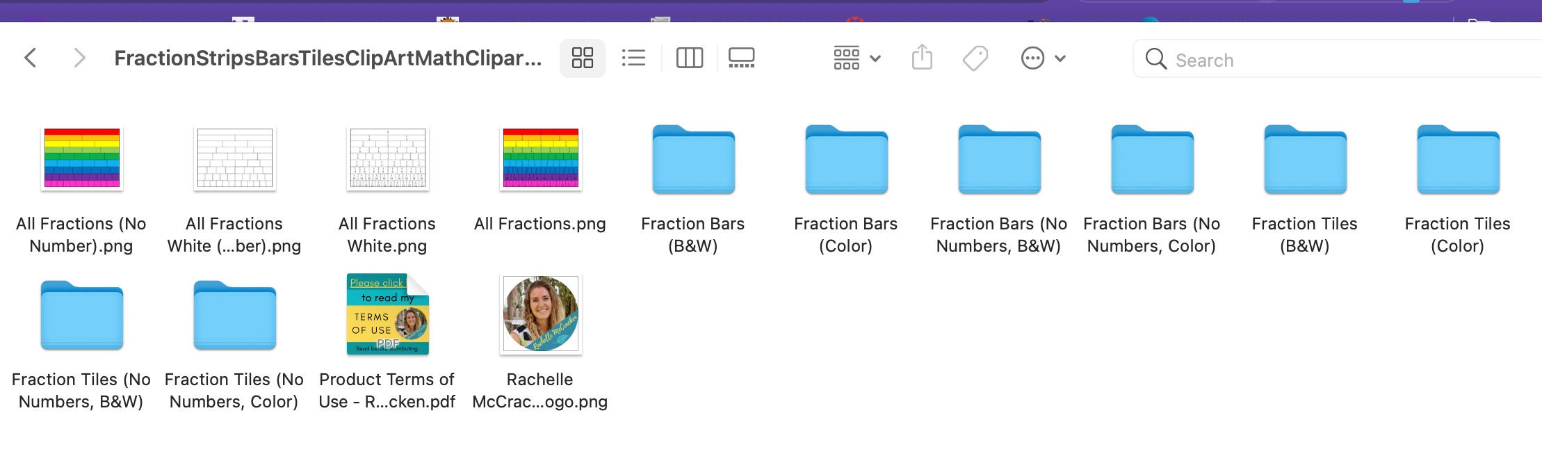 Fraction Strips, Bars & Tiles Clip Art - Math Clipart - Etsy