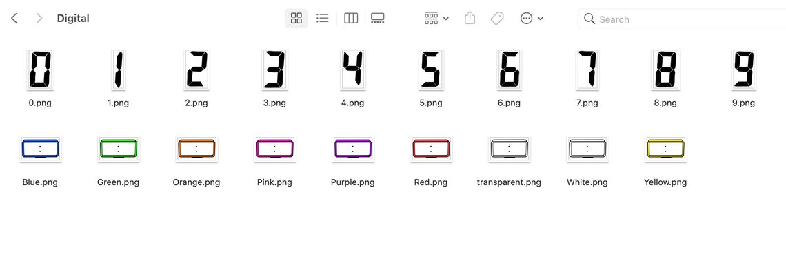Clock Clip Art - Analog and Digital Clocks, Moveable Hands, Digital ...