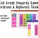 1st Grade Math Jeopardy: Operations and Algebraic Thinking - Etsy