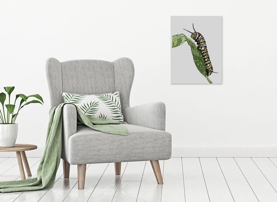 Caterpillar Art, Digital Download, Caterpillar Drawing - Etsy