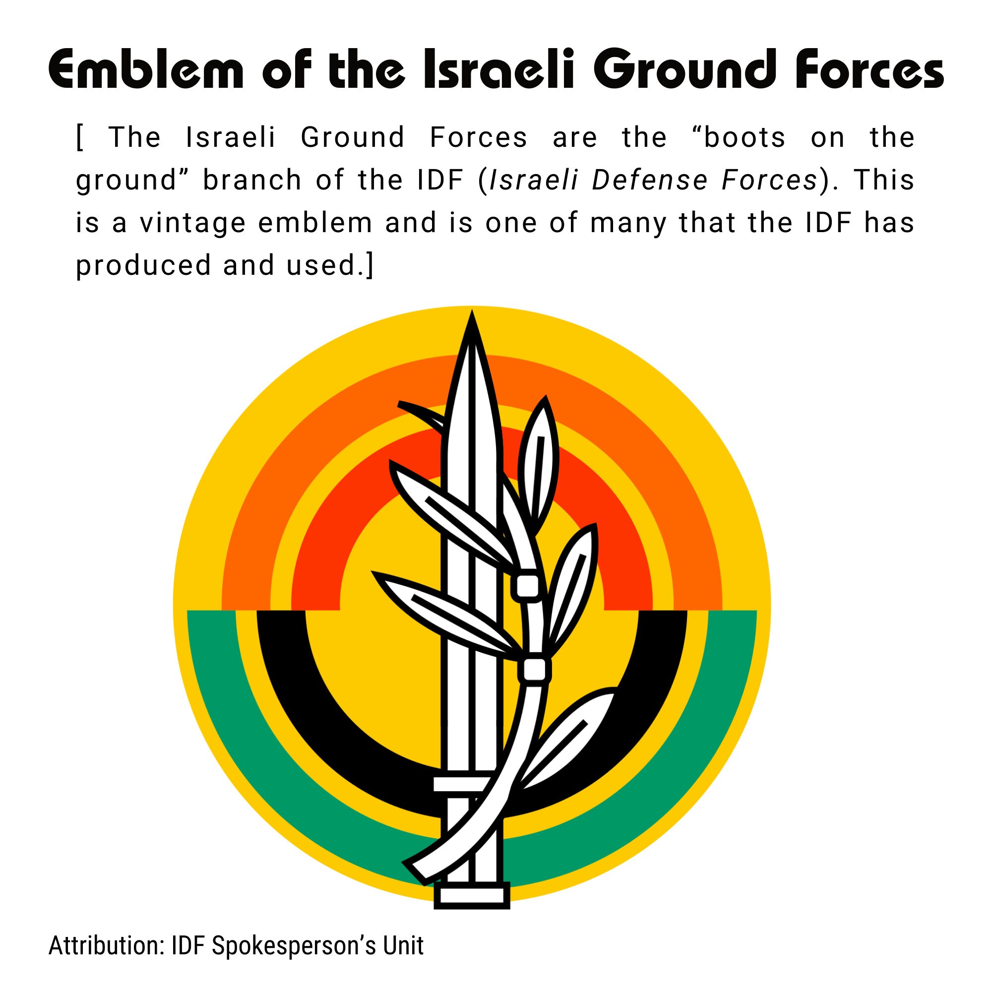 Israeli Ground Forces Emblem Zip up Hoodie Israeli Army Stand With ...