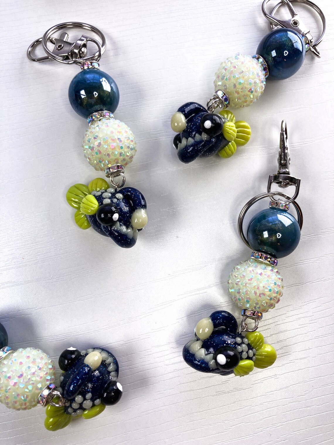 Glow in the Dark Anglerfish Keychain - Etsy