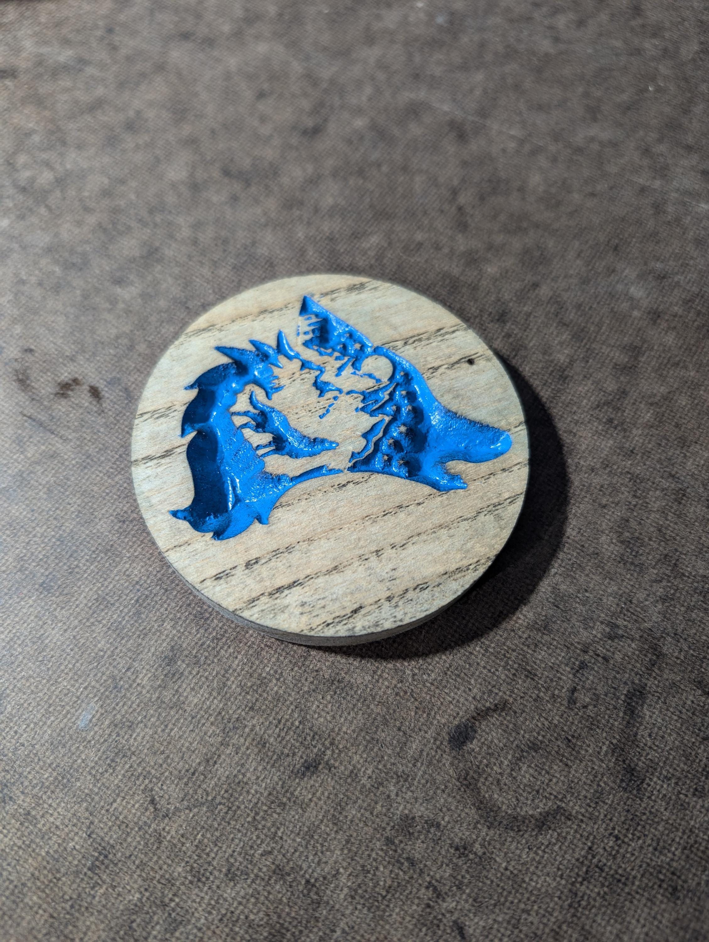 Howling Wolf Engraving - Etsy