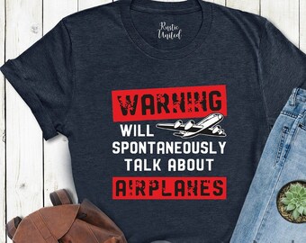 Funny Pilot Shirt Unisex T-shirt Gift for Airplane, Aviation, Cockpit ...
