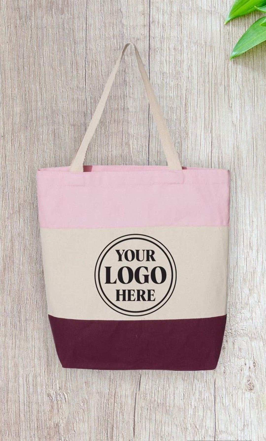 Custom Logo Tote Bag,tri Color Tote Bag,personalized Bulk Gift Bag ...