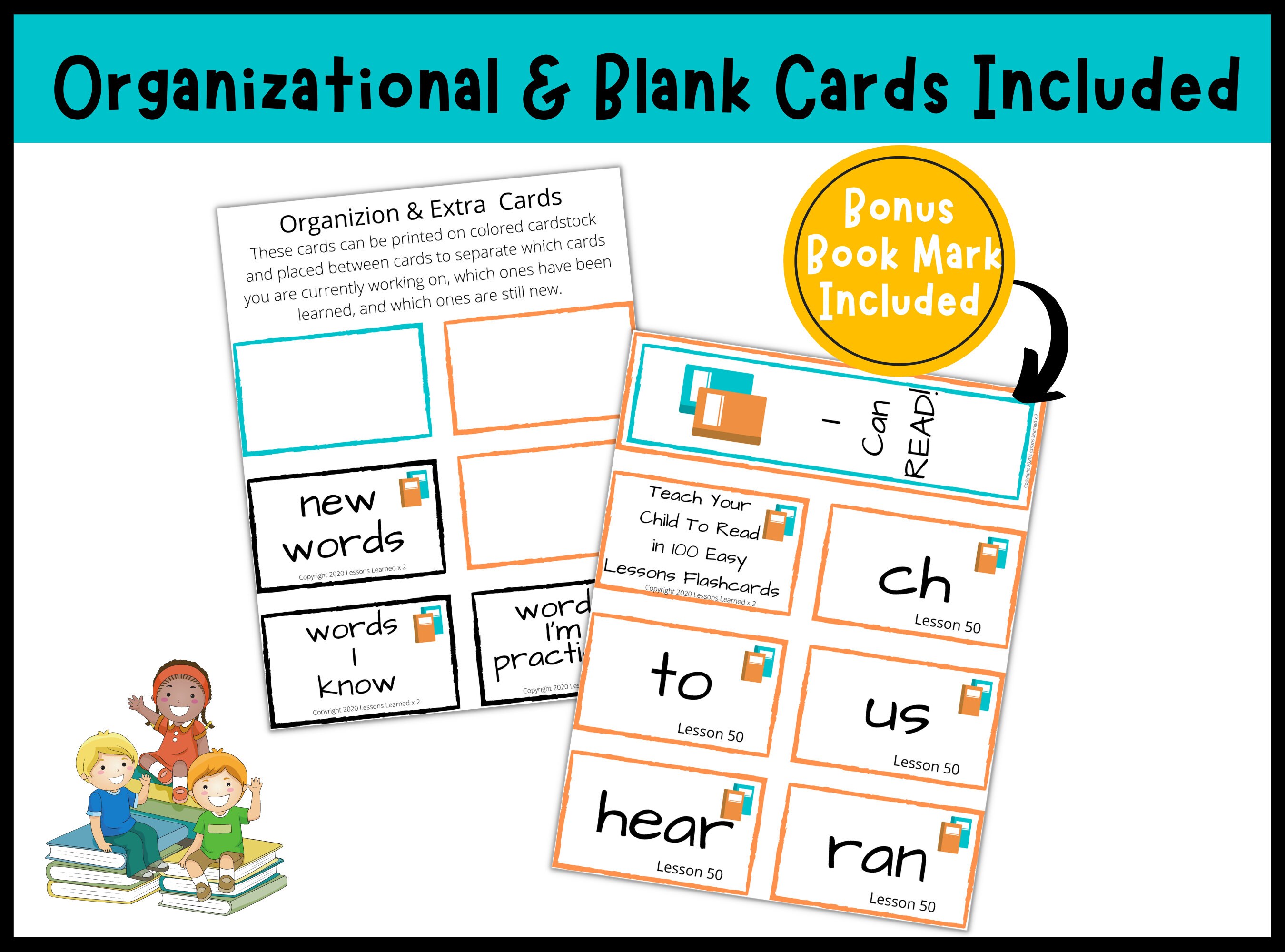 Teach Your Child to Read in 100 Easy Lessons, Flashcards for Lessons 1 ...