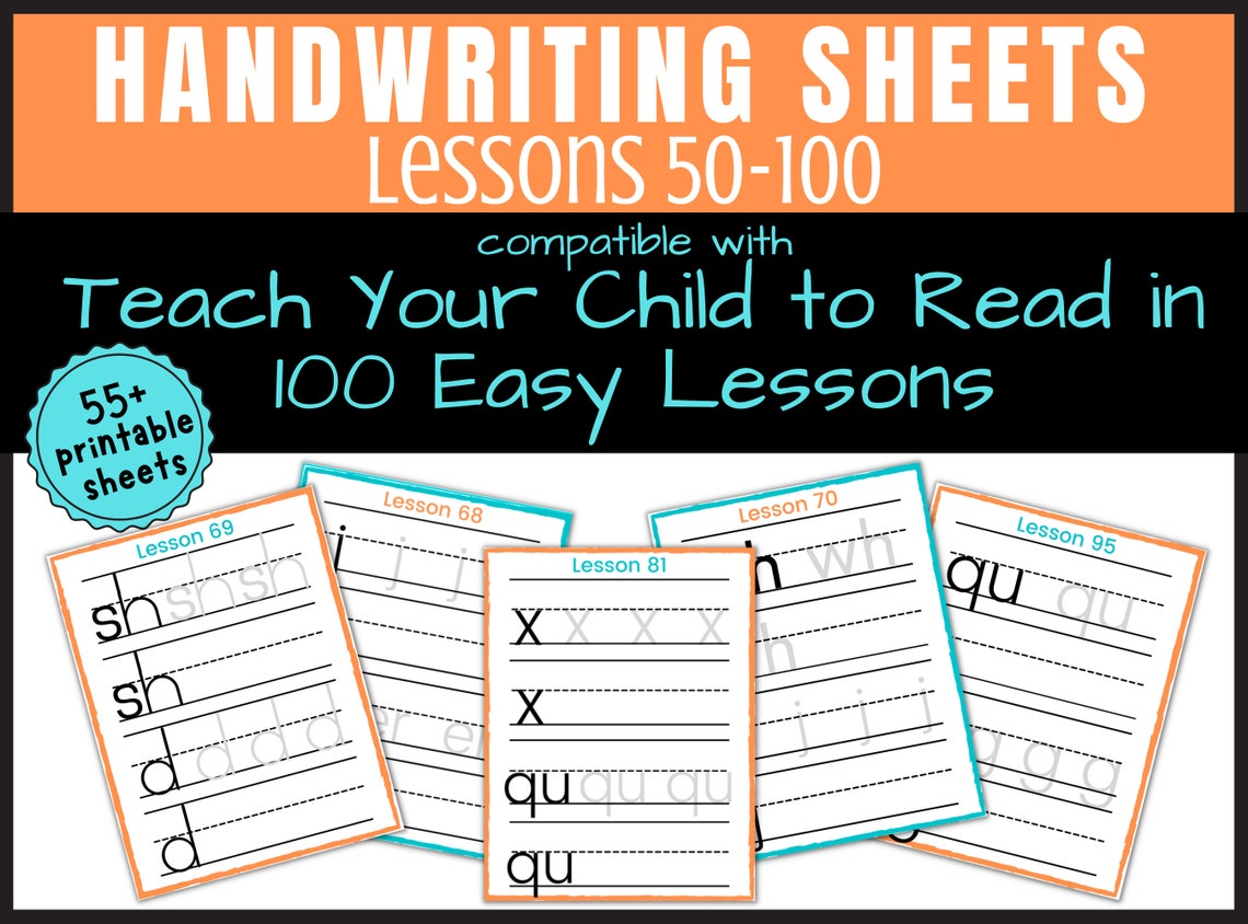 Teach Your Child to Read in 100 Easy Lessons, Handwriting Set for ...
