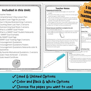 2025 New Years Kids Activities, SMART Goal Setting Lessons for ...