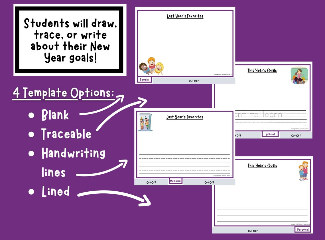 2025 New Years Kids Activities, Reflection & Goal Setting Tab Book for ...