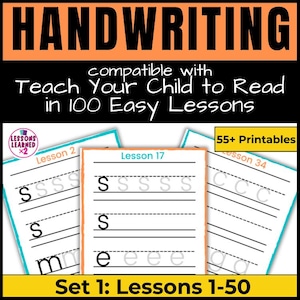 Teach Your Child to Read in 100 Easy Lessons, 100 Easy Lessons Writing ...