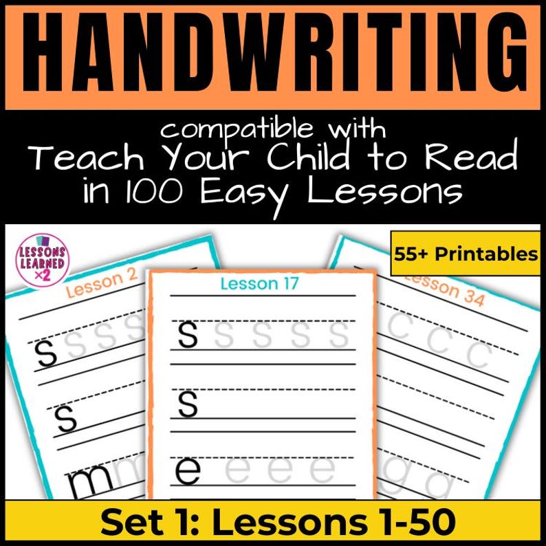 Teach Your Child to Read in 100 Easy Lessons, 100 Easy Lessons Writing ...