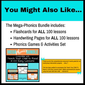 Teach Your Child to Read in 100 Easy Lessons Phonics Worksheets ...