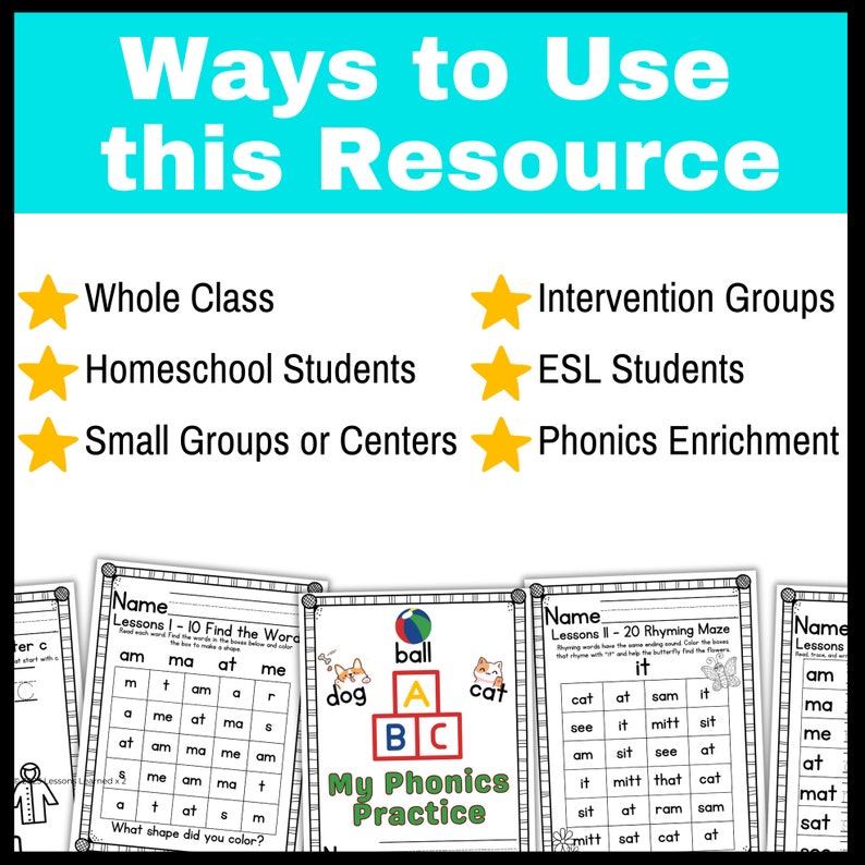 Teach Your Child to Read in 100 Easy Lessons Phonics Worksheets ...