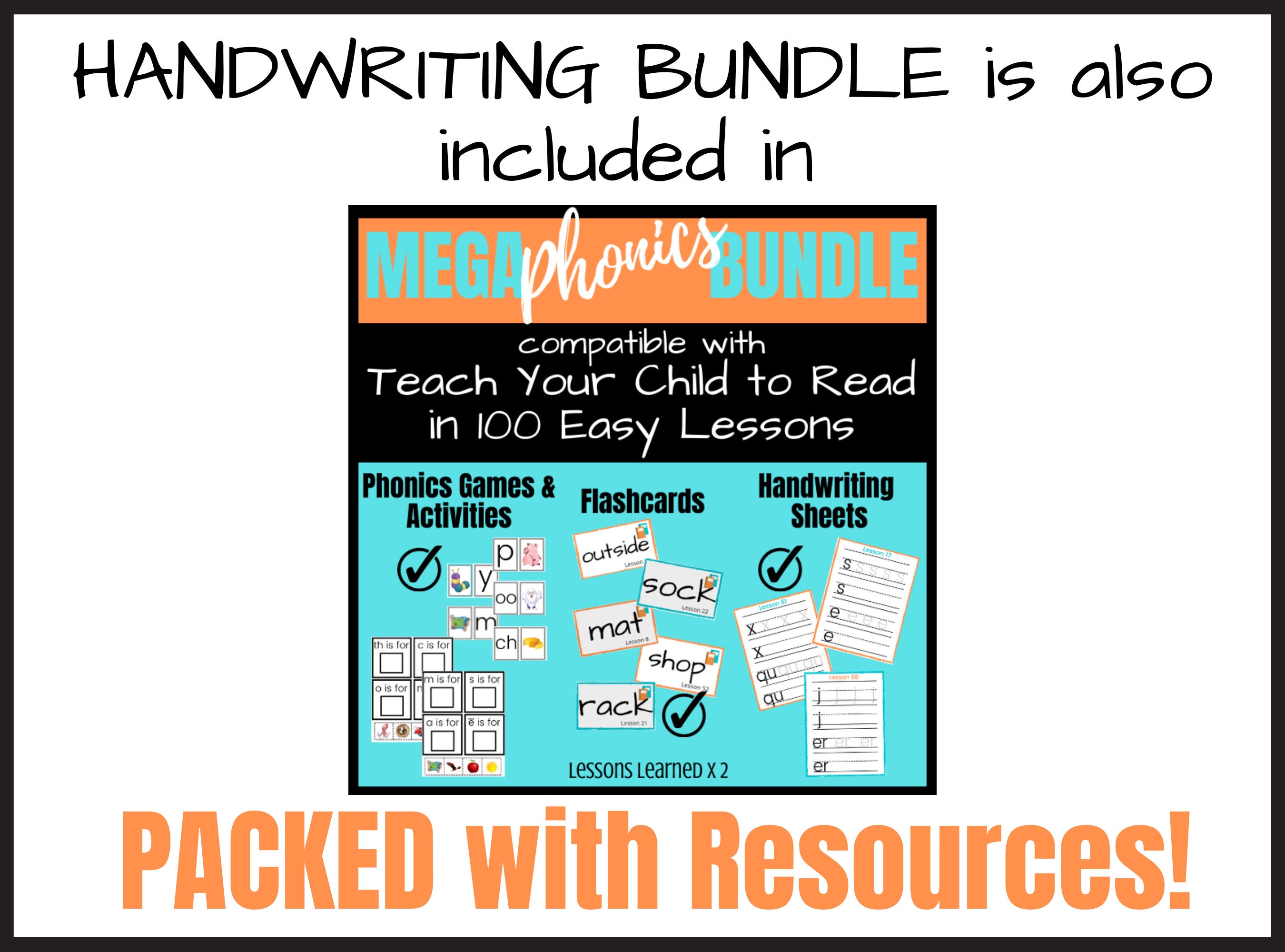 Teach Your Child to Read in 100 Easy Lessons, Handwriting Lessons 1-100 ...