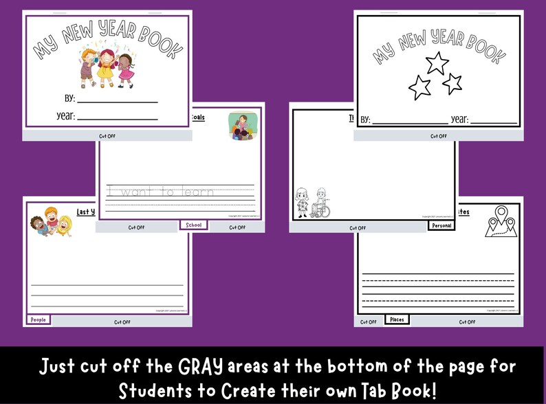 2025 New Years Kids Activities, Reflection & Goal Setting Tab Book for ...