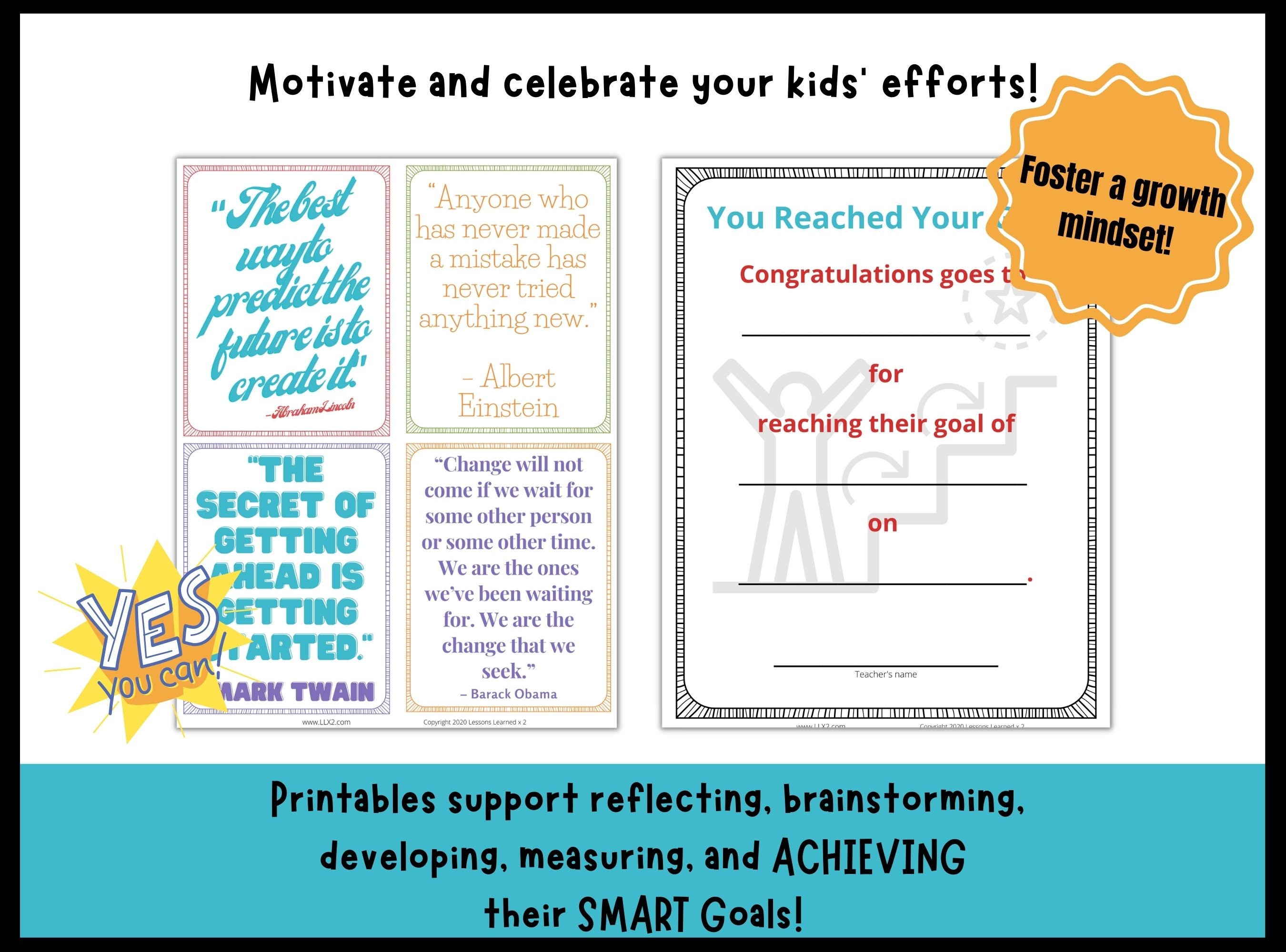 2025 New Years Kids Activities, SMART Goal Setting Lessons for ...