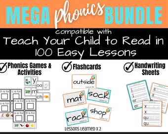 Teach Your Child to Read in 100 Easy Lessons Handwriting Set - Etsy