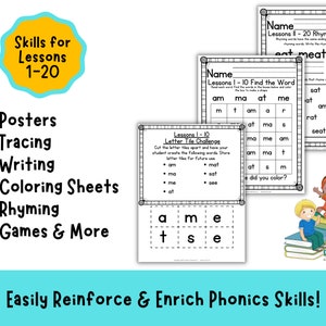 Teach Your Child to Read in 100 Easy Lessons Phonics Worksheets ...