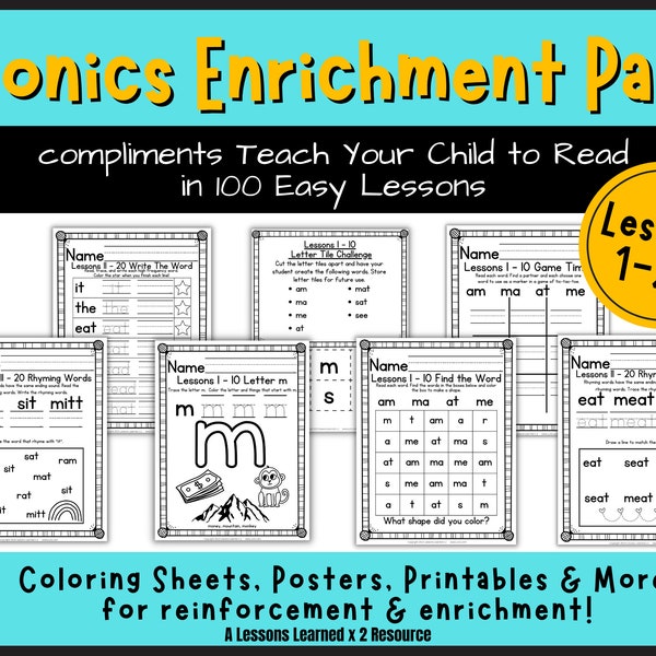 Phonics Lapbook - Etsy