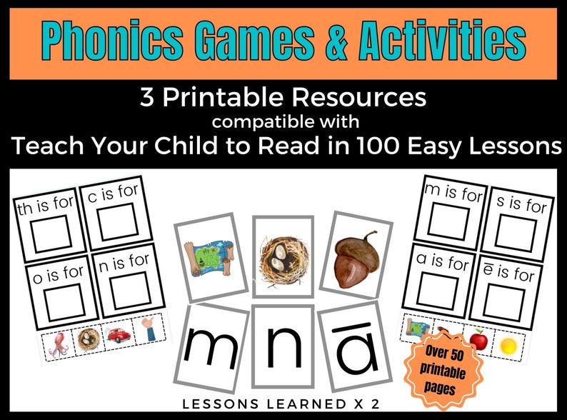 Teach Your Child to Read in 100 Easy Lessons Phonics Activities ...