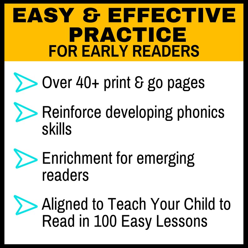 Teach Your Child to Read in 100 Easy Lessons Phonics Worksheets, Lessons 21-40, 100 Easy Lessons ...