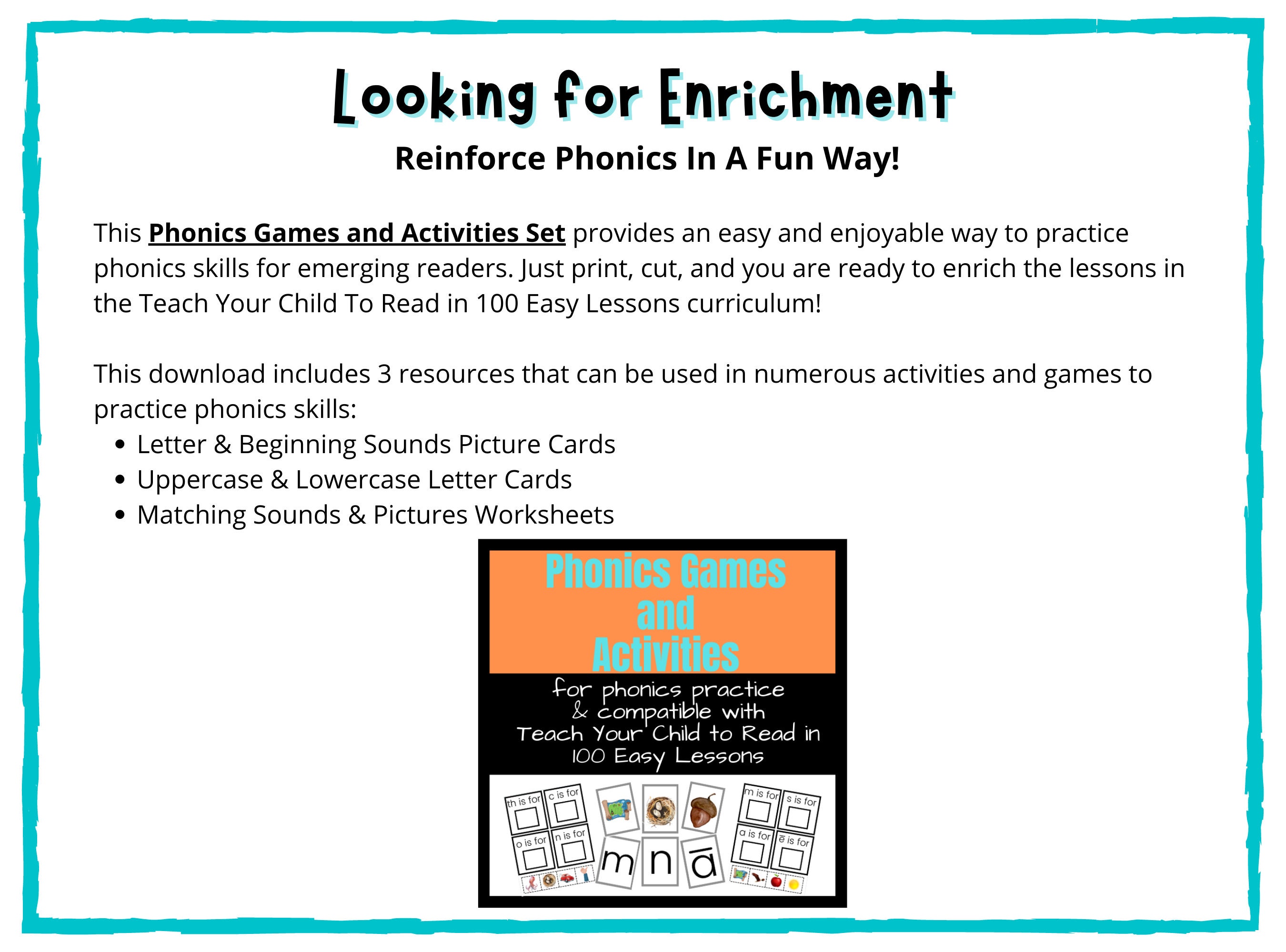 Teach Your Child to Read in 100 Easy Lessons, Flashcards for Lessons 1 ...