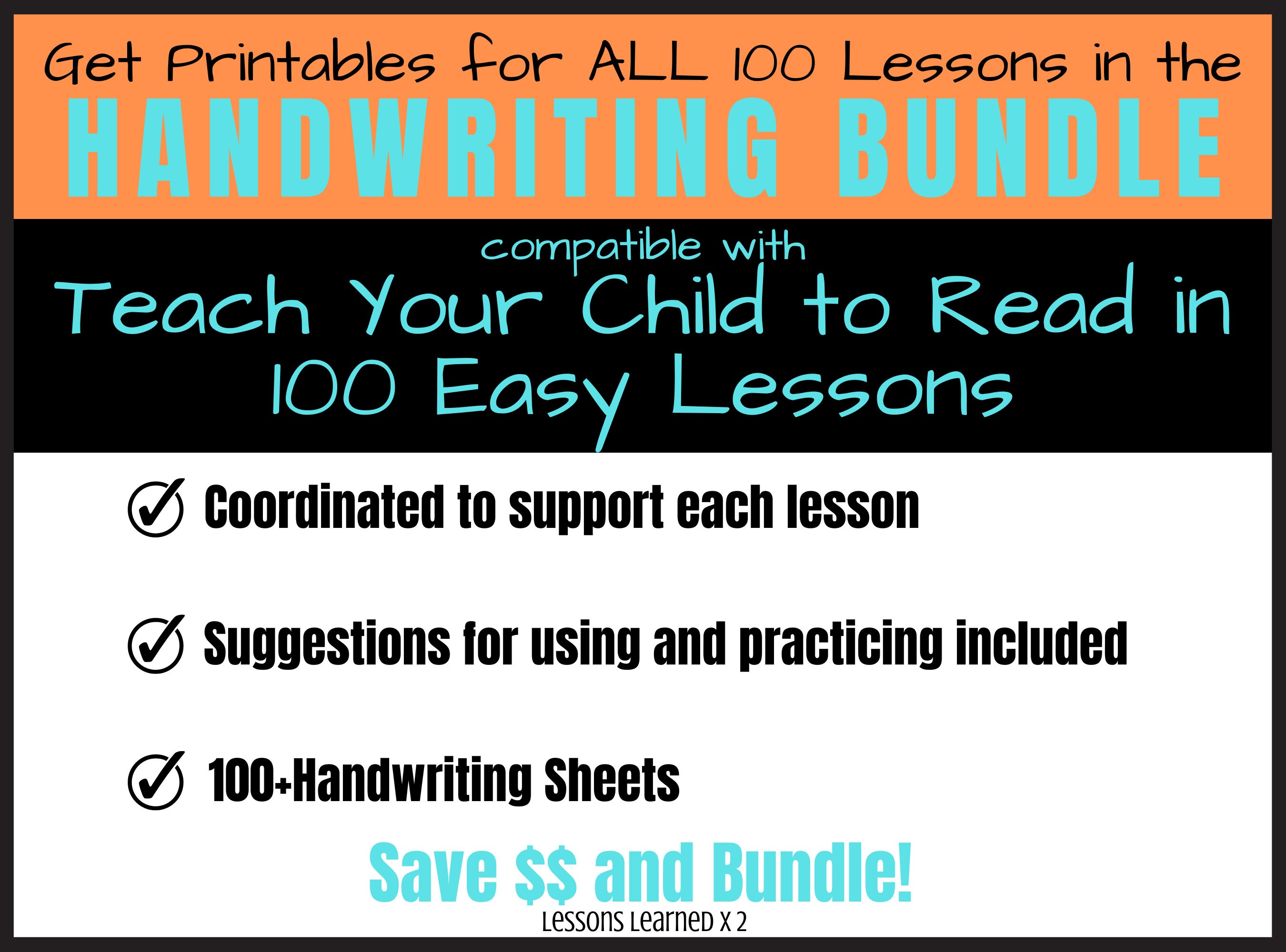 Teach Your Child to Read in 100 Easy Lessons, 100 Easy Lessons Writing ...