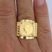 22K & 14K Gold Ottoman Coin Men's Ring – Turkish Heritage Jewelry - Etsy